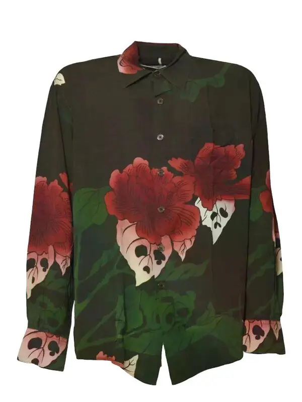 Our Legacy Floral Pocket Shirt - Green
