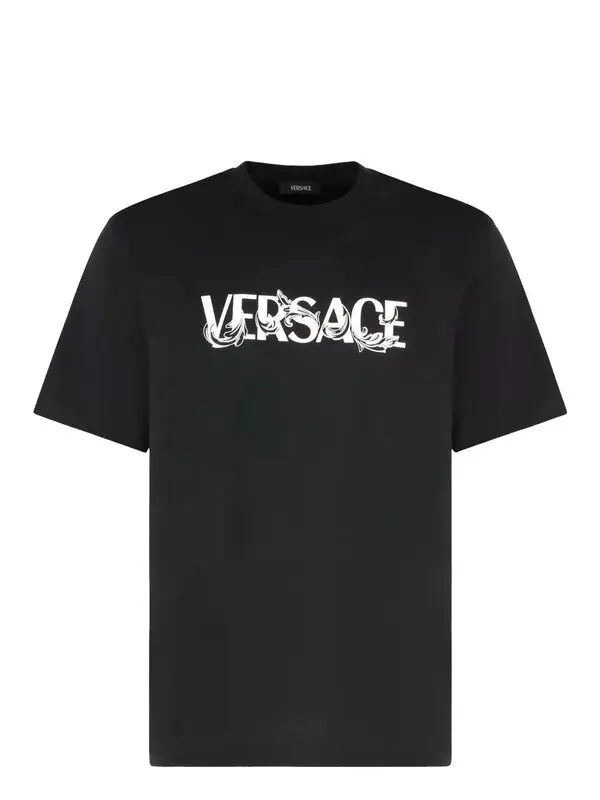 Versace Logo-print T-shirt - Black