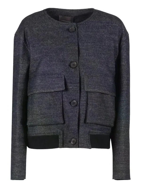 Lorena Antoniazzi Button Patch-pocket Jacket - Blue