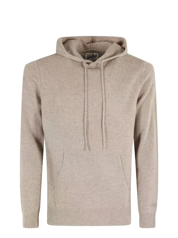 MC2 SAINT BARTH Wool Hoodie - Neutrals