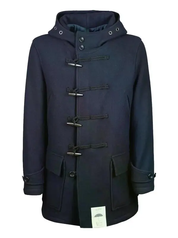 CAMPLIN Hooded Duffle Coat - Blue