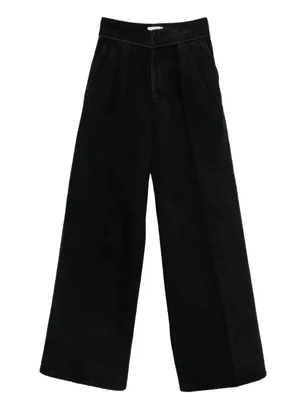 FORTE_FORTE Wide-leg Trousers - Black
