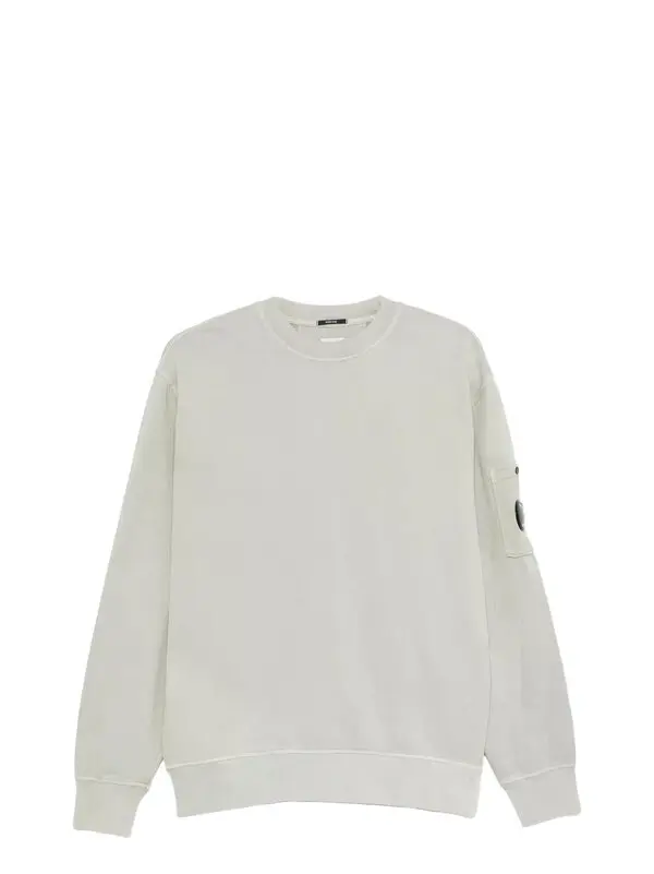 C.P. COMPANY Lens-detail Crew-neck Sweatshirt - Neutrals