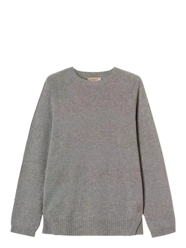 TWINSET Lurex-detail Jumper - Grey
