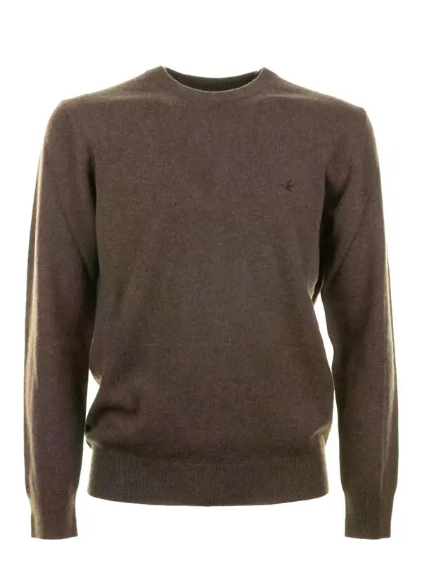BROOKSFIELD Crew Neck Sweater - Brown