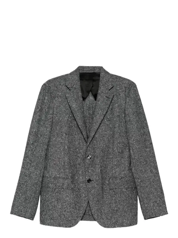 LARDINI Notched-lapel Single-breasted Jacket - Grey