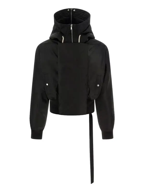 Rick Owens Alice Hooded Zip-up Jacket - Black