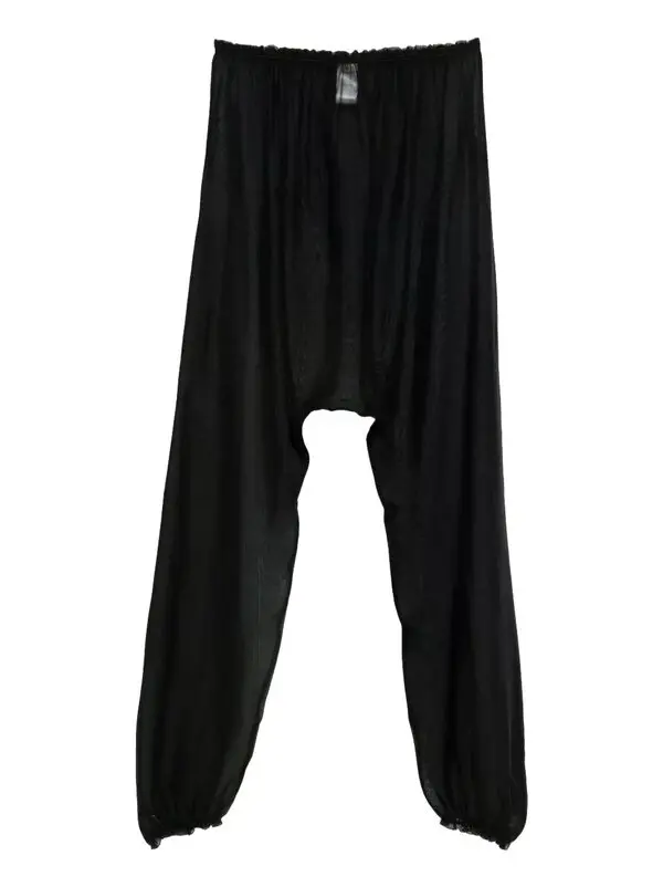 Paloma Wool Silk Palazzo Trousers - Black