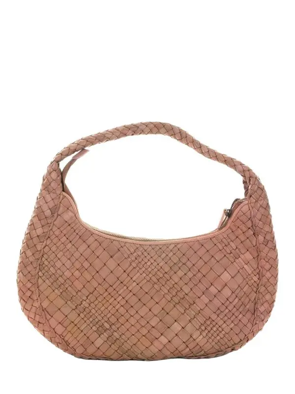 VISONA` Woven Clutch Bag - Brown