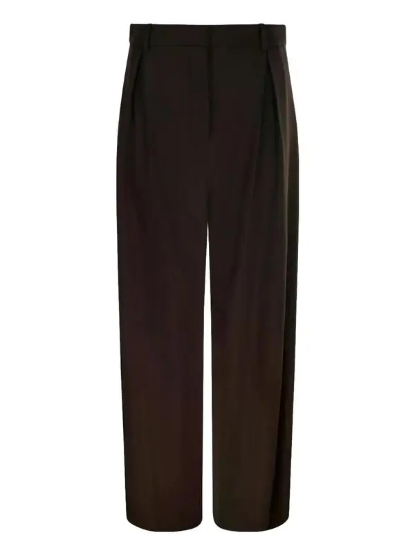 Loewe Pleat-detail Trousers - Brown