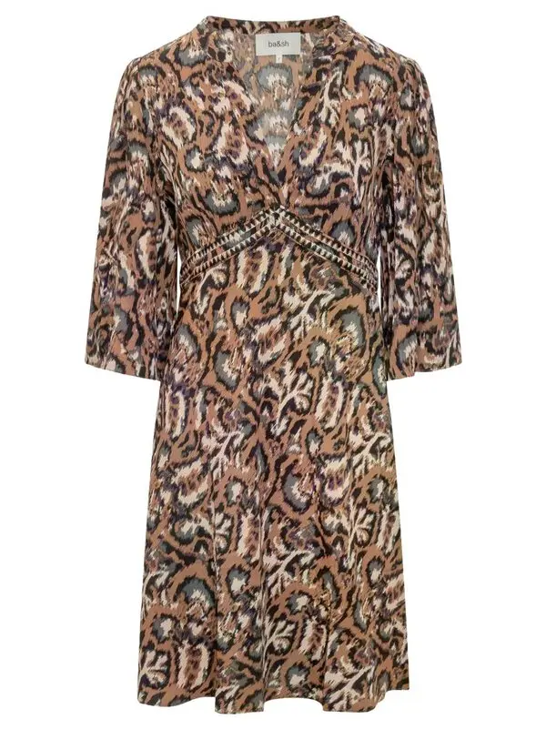 Ba&sh Patterned Onia Dress - Brown