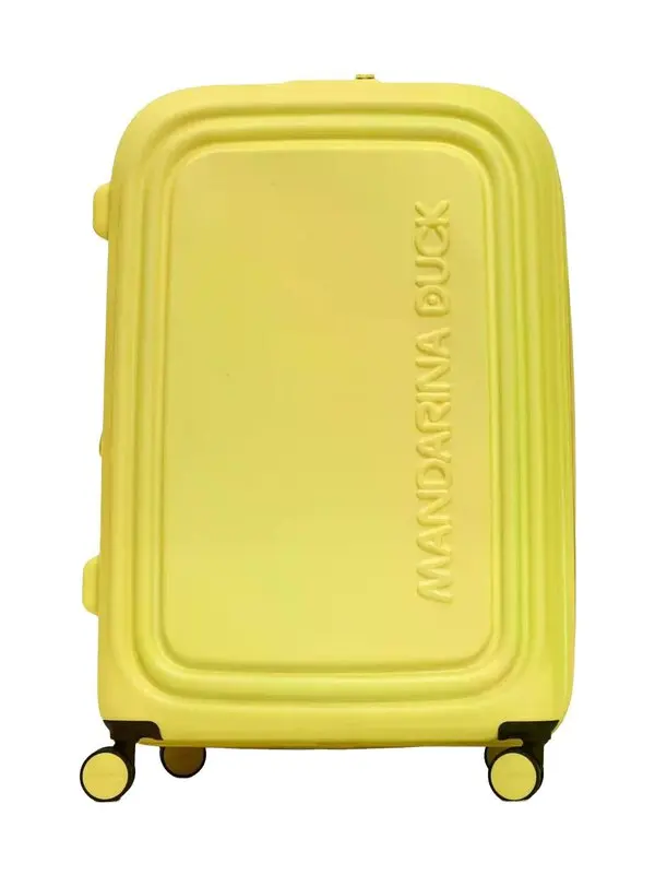 MANDARINA DUCK Embossed Logo Suitcase - Yellow