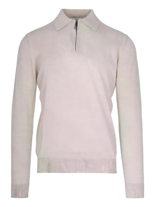PAOLO PECORA Virgin Wool Polo Shirt - White