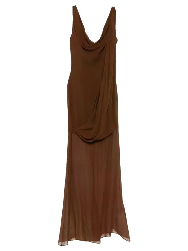 Giuseppe Di Morabito Draped-detail Dress - Brown