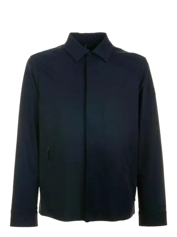 PEOPLE OF SHIBUYA Long Sleeve Shirt Jacket - Blue