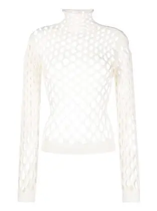 Valentino Garavani Cutout Knitted Jacket - White