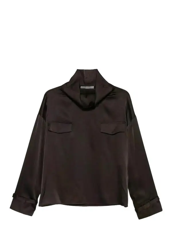 D.exterior Panelled Blouse - Brown