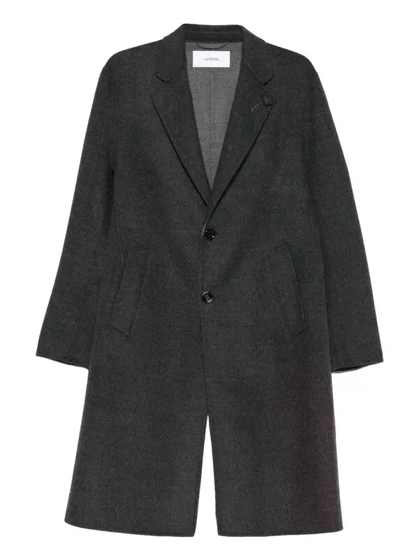 LARDINI Single-breasted Coat - Grey