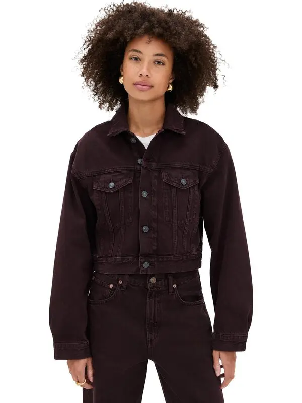 AGOLDE Radley Denim Jacket - Sloe Berry