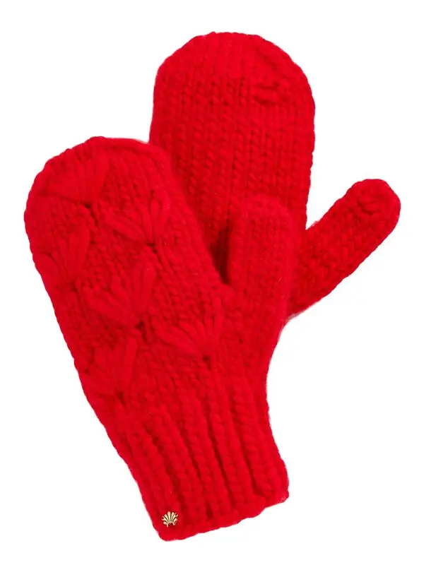 Lele Sadoughi Motley Mittens - Red
