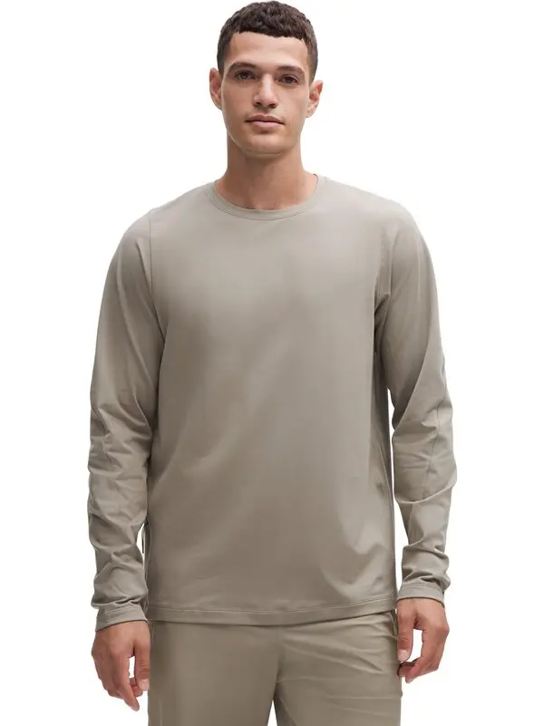 Lululemon Rulu Fleece Crewneck Long-sleeve Shirt - Warm Ash Grey