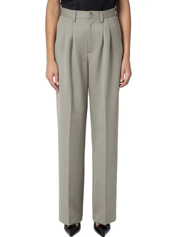 ANINE BING Wool Trousers - Green