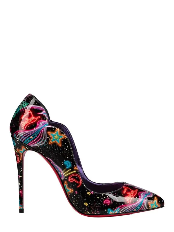 CHRISTIAN LOUBOUTIN Hot Chick 100mm Patent Leather Pumps - Multi