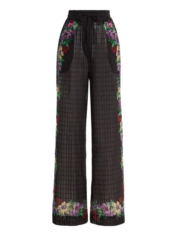 Sea Viktoria Cotton-blend Floral Pants - Multi