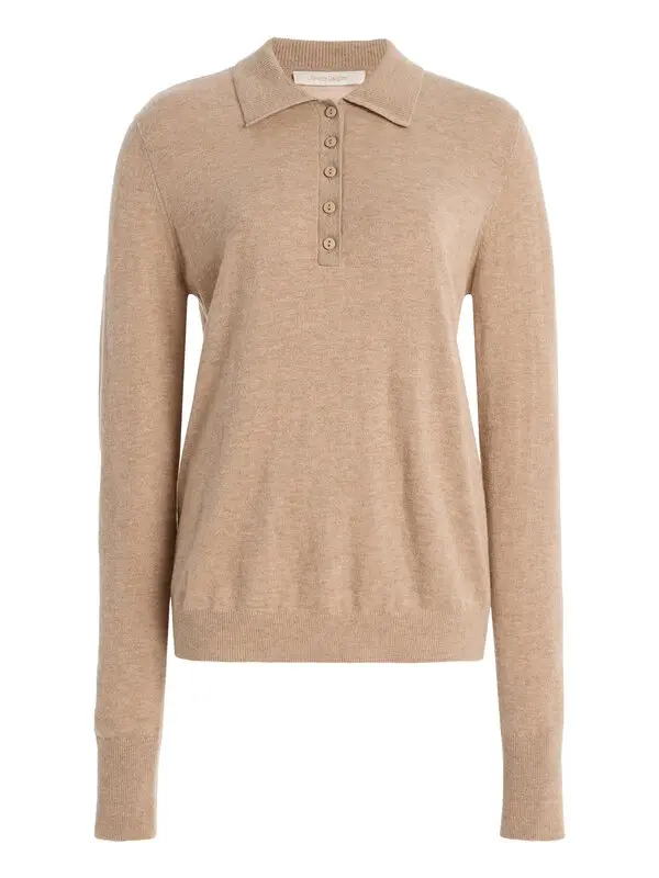 FAVORITE DAUGHTER The Cleo Wool-cashmere Top - Brown