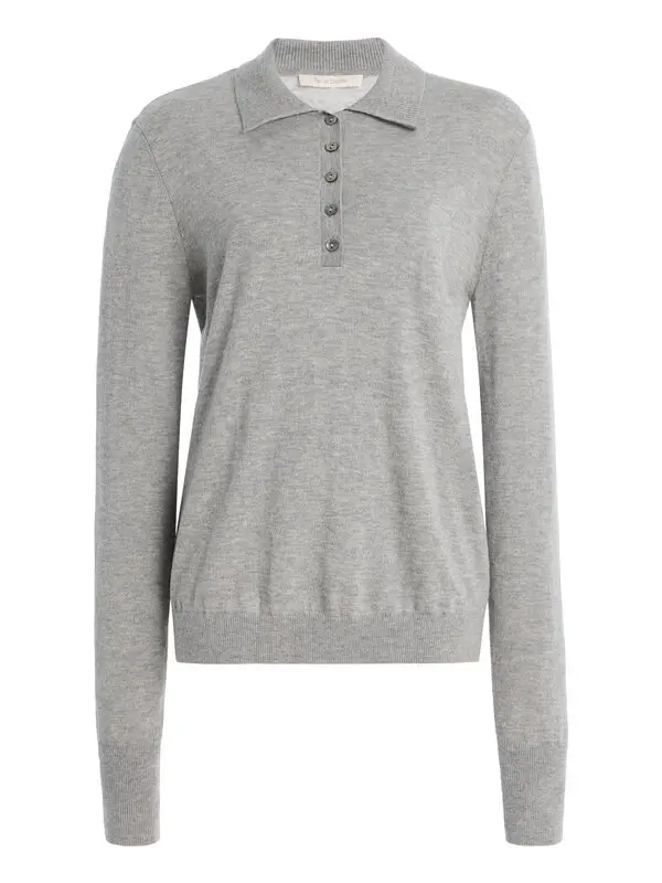 FAVORITE DAUGHTER The Cleo Wool-cashmere Top - Grey