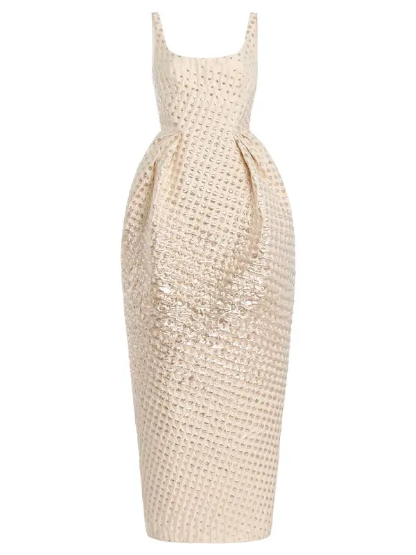 Christopher John Rogers Fil Coupé Gown - Ivory