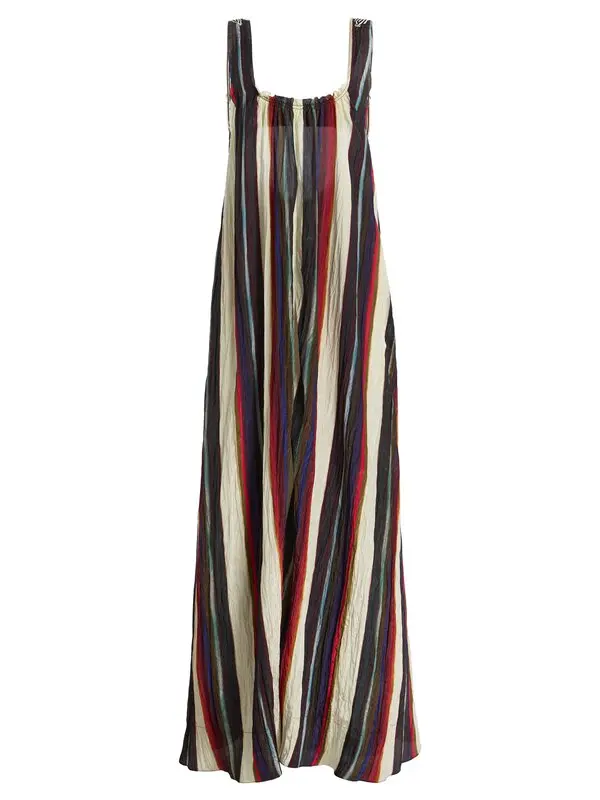 Christopher John Rogers Morris Stripe Trapeze Maxi Dress - Multi