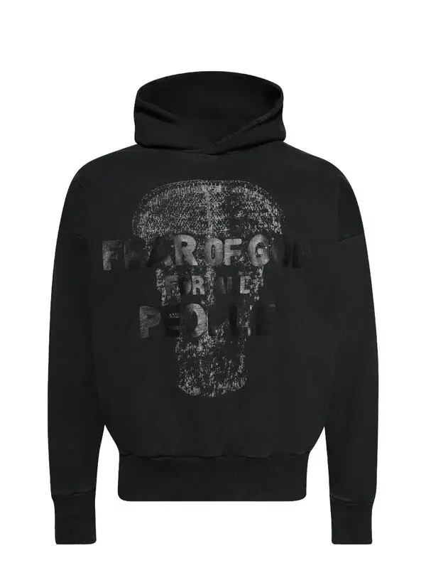 Fear Of God Le Panteres Printed Hoodie - Black