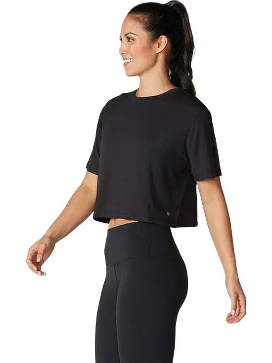 TAVI Crop Tee - Ebony