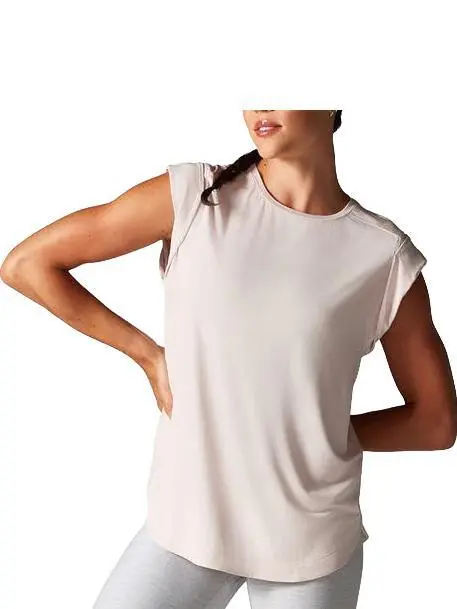 TAVI Cap-sleeve Muscle Tee - Soft Blush