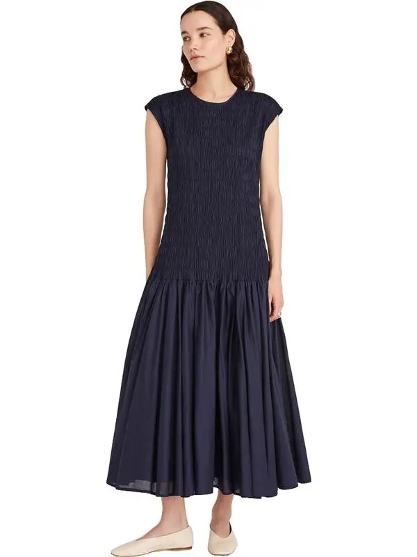 Merlette Stijl Midi Dress - Navy