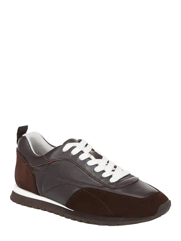 FAVORITE DAUGHTER Sophia Lace-up Sneakers - Coffee Brown