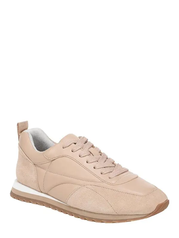 FAVORITE DAUGHTER Sophia Lace-up Sneakers - Shortbread Nappa Leather