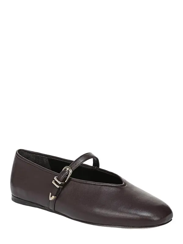 FAVORITE DAUGHTER Margot Mary Jane Flat - Chocolate