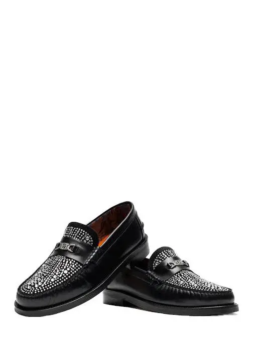NAKED WOLFE Roma Diamond Loafer - Black