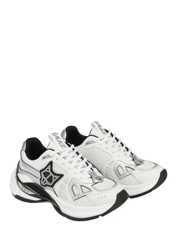 NAKED WOLFE Smash Mesh Sneaker - Silver