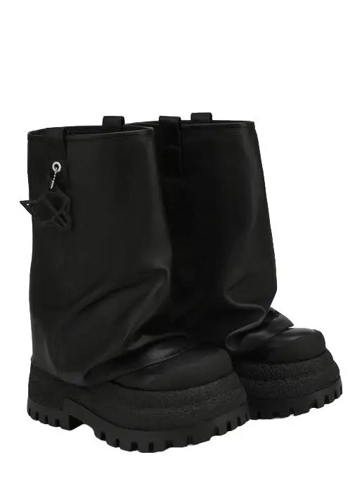 NAKED WOLFE Disturb Canvas Boots - Black
