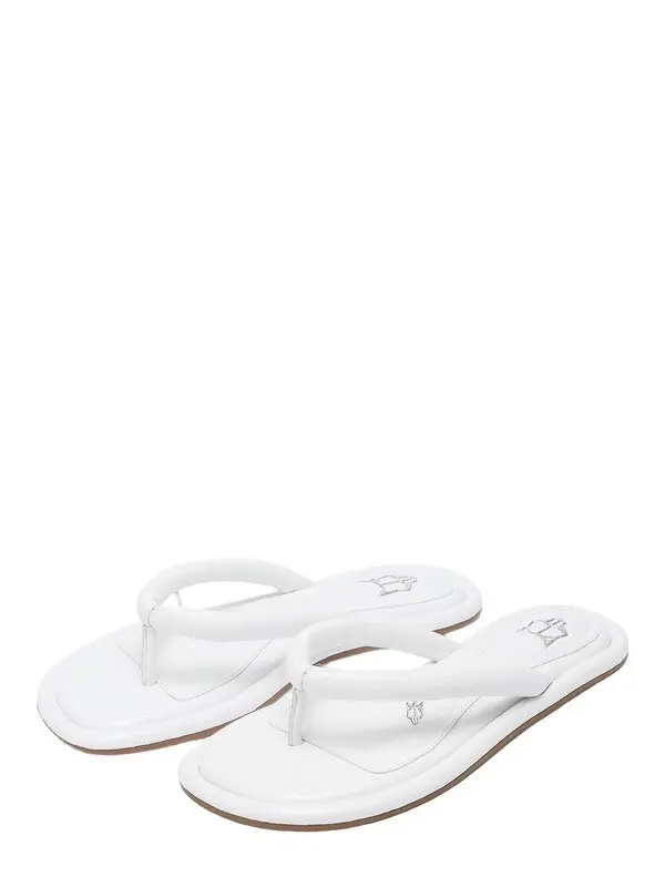 NAKED WOLFE Grenada Leather Sandal - White