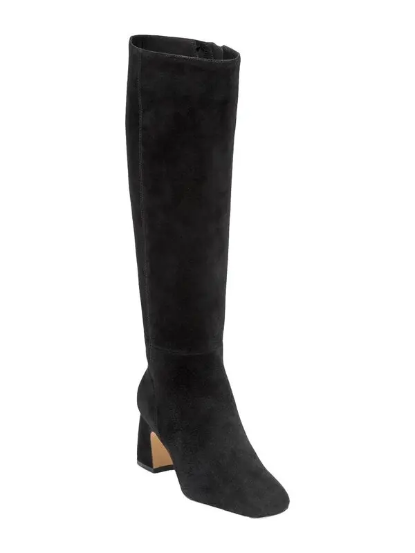 Cole Haan Georgette Tall Boots - Black Lux Suede