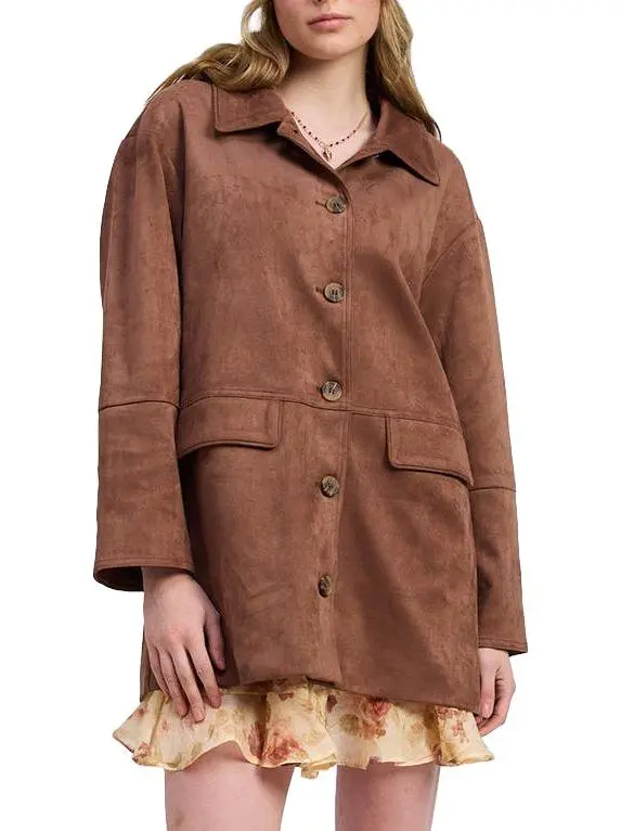 JACQUIE THE LABEL Cordelia Oversize Jacket - Mocha