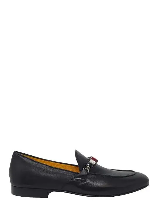 MADISON MAISON Flat Jewel Loafer - Black