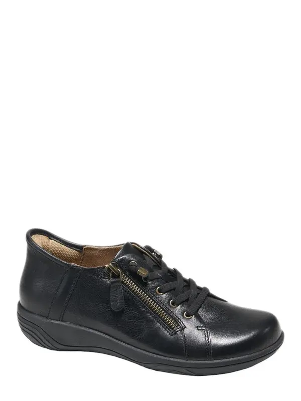 HALSA FOOTWEAR Alma Leather Sneakers - Black