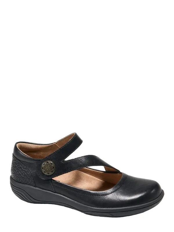 HALSA FOOTWEAR Ava Leather Flats - Black