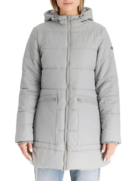 MODERN ETERNITY 3-in-1 Quilted Waterproof Puffer Coat - Graphite