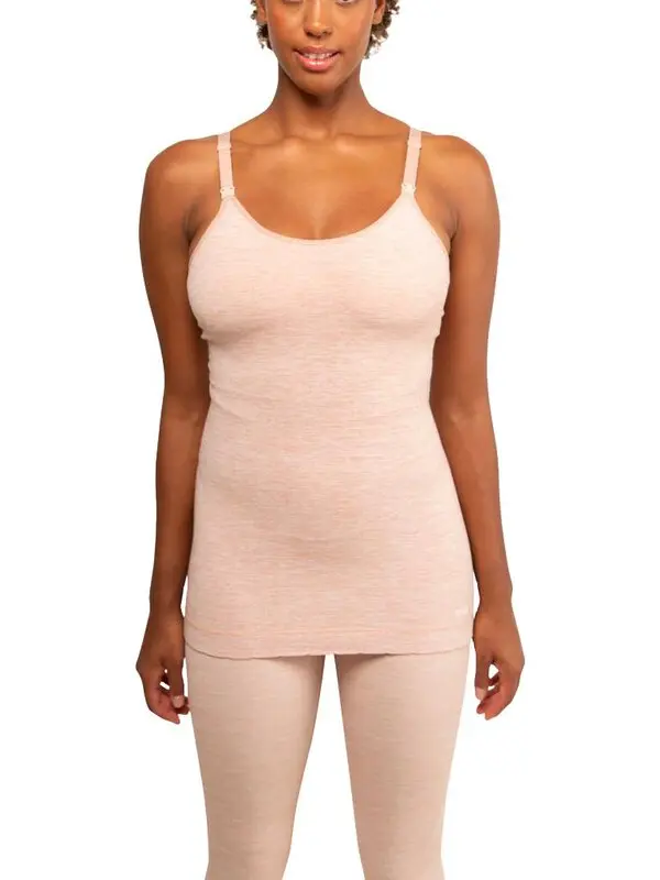 MODERN ETERNITY Isabella Nursing Tank - Peach Melange